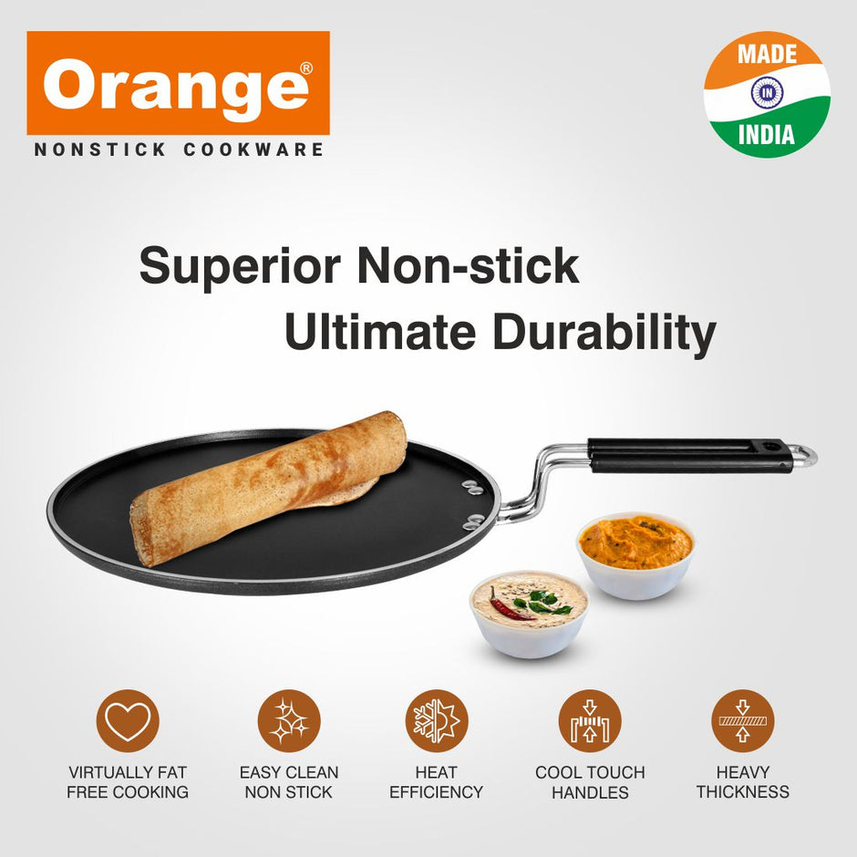 Orange Nonstick Tawa – Orange Cookware