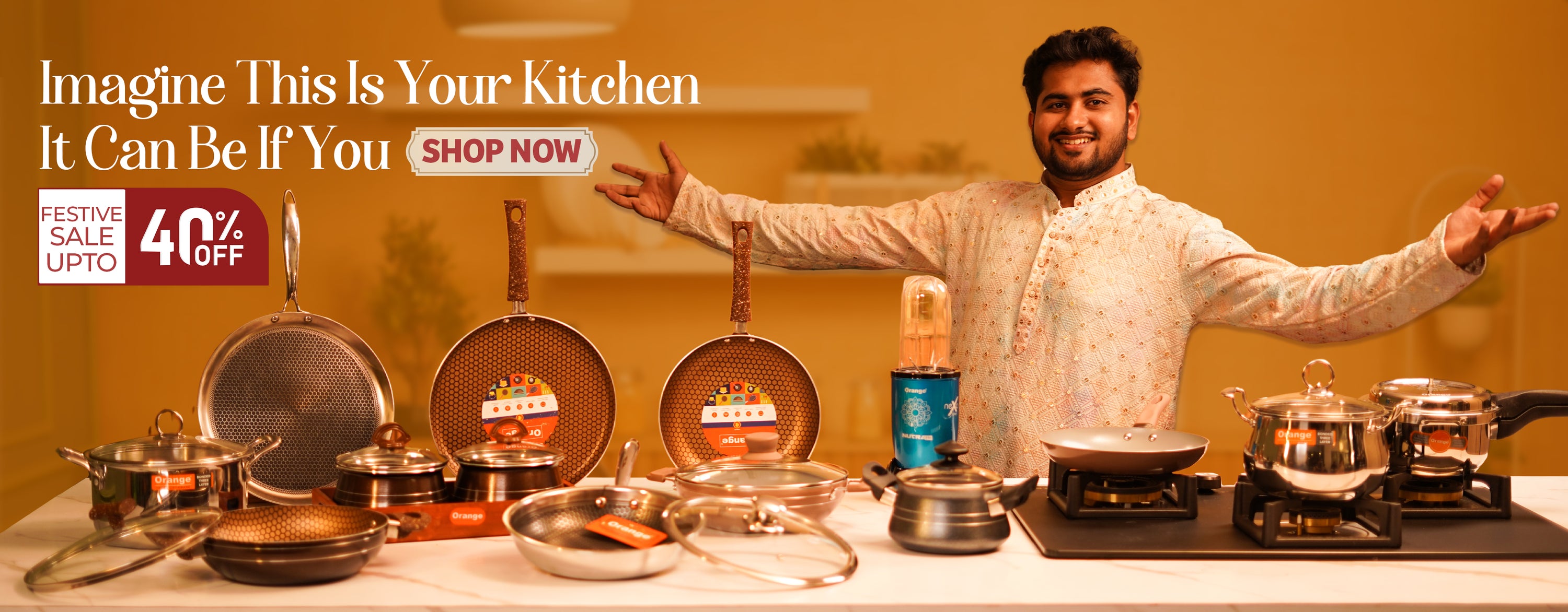 Festive – Orange Cookware